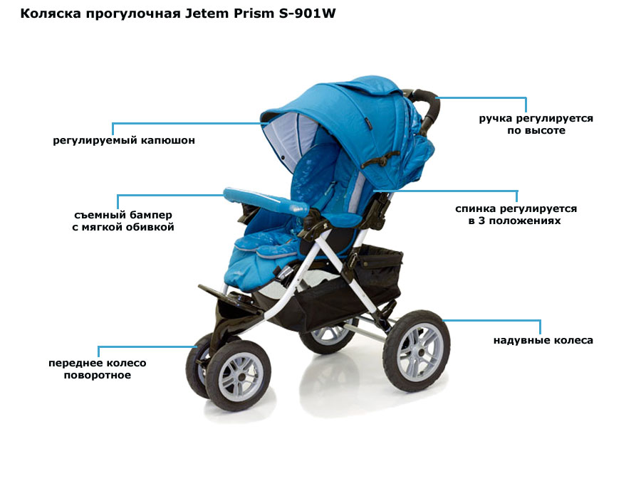 Jetem Prism S 901W Коляска прогулочная 901 - купить в интернет-магазине ...